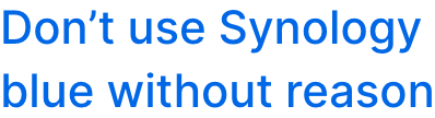 Synology Design